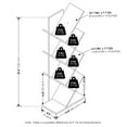 Furinno Solid Wood Furniture 7 Tier Tree Bookshelf Floor Standing