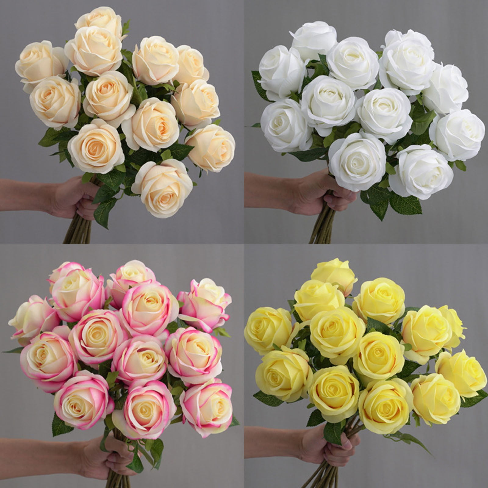 Click here for Blaxill Artificial Silk Rose Flower Realistic Faux... prices