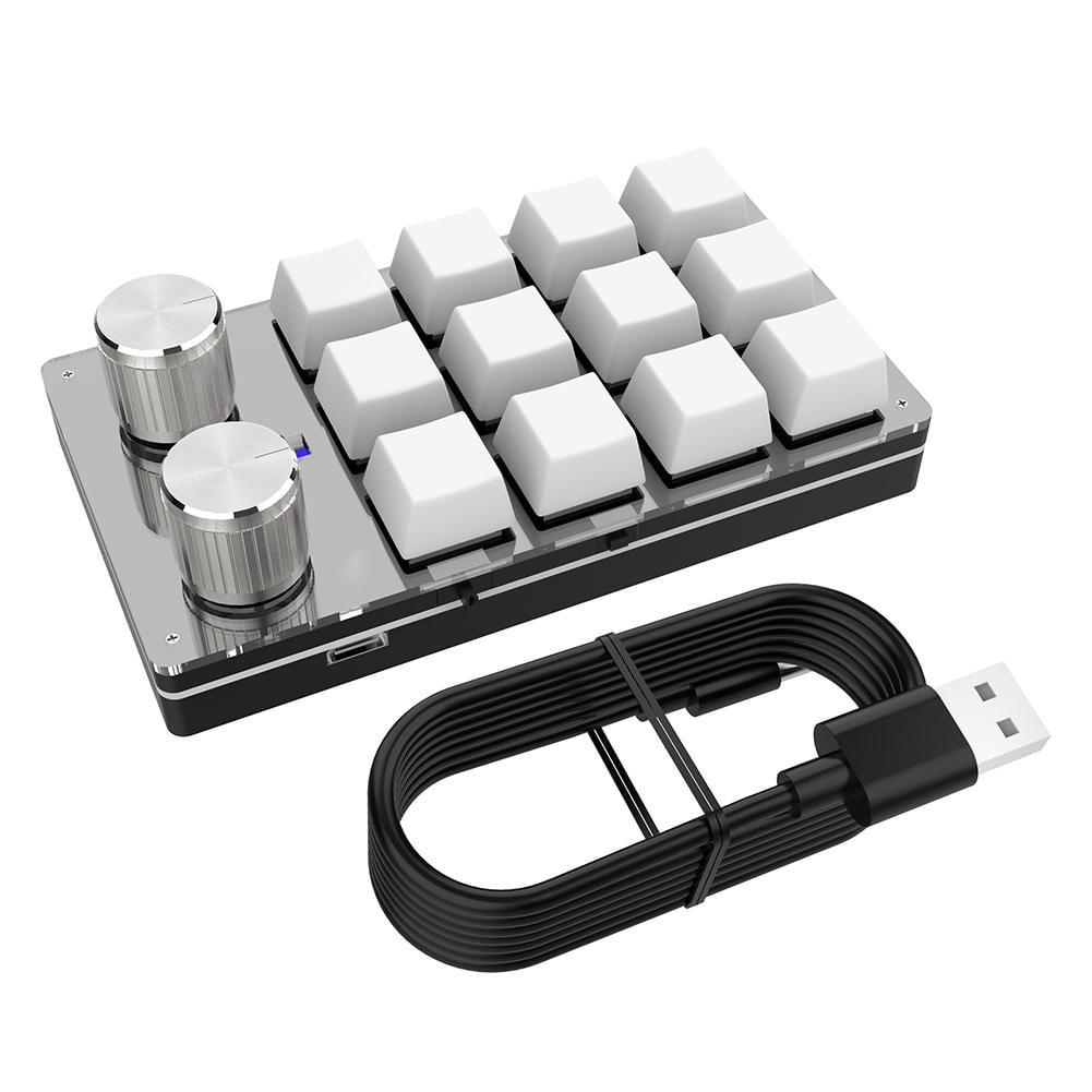 Teclado Macro Custom Wired Gaming Keyboard Programable Mecánico Blanco ...