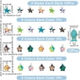 25 Styles Dyed Turquoise Starfish Turtle Fish Connector Charms with 304 ...