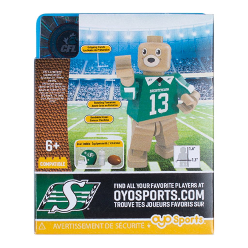 Gainer the Gopher Saskatchewan Roughriders Mini Figure | Walmart Canada