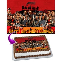1/4 Sheet Red Dead Redemption 2 Video Game Personalized Image Edible ...