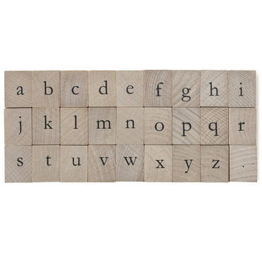 Small Lowercase Alphabet Wood Stamp Set by Recollections™ - Walmart.com