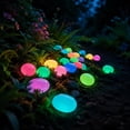 36-Piece Decorative Glowing Pebbles for Garden, Outdoor Landscapes ...