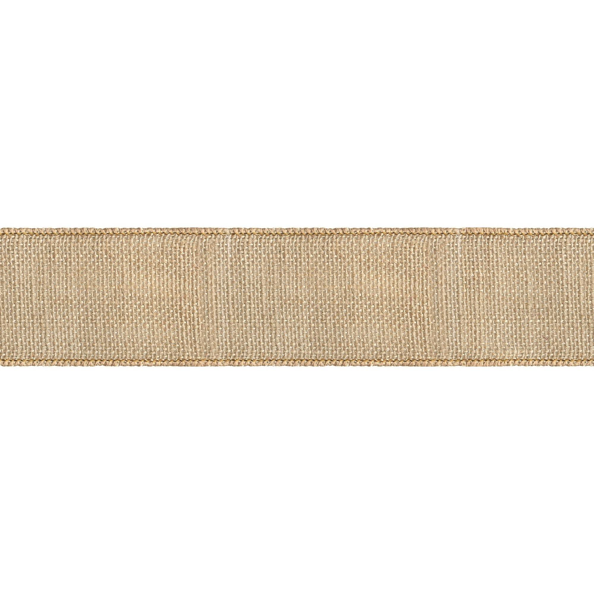 Wired Burlap Ribbon 1-1/2" x 9', Natural - Walmart.com