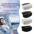 Solar Car Window Exhaust Fan with Battery, Triple-Fan Portable Vehicle ...