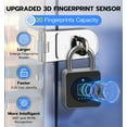 eLinkSmart Fingerprint Gym Locker Lock, Keyless Biometric Padlock ...