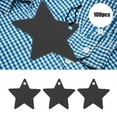 100-Pack for Clothing, Wedding & Party Tags, 6x6cm, Black DIY Star ...