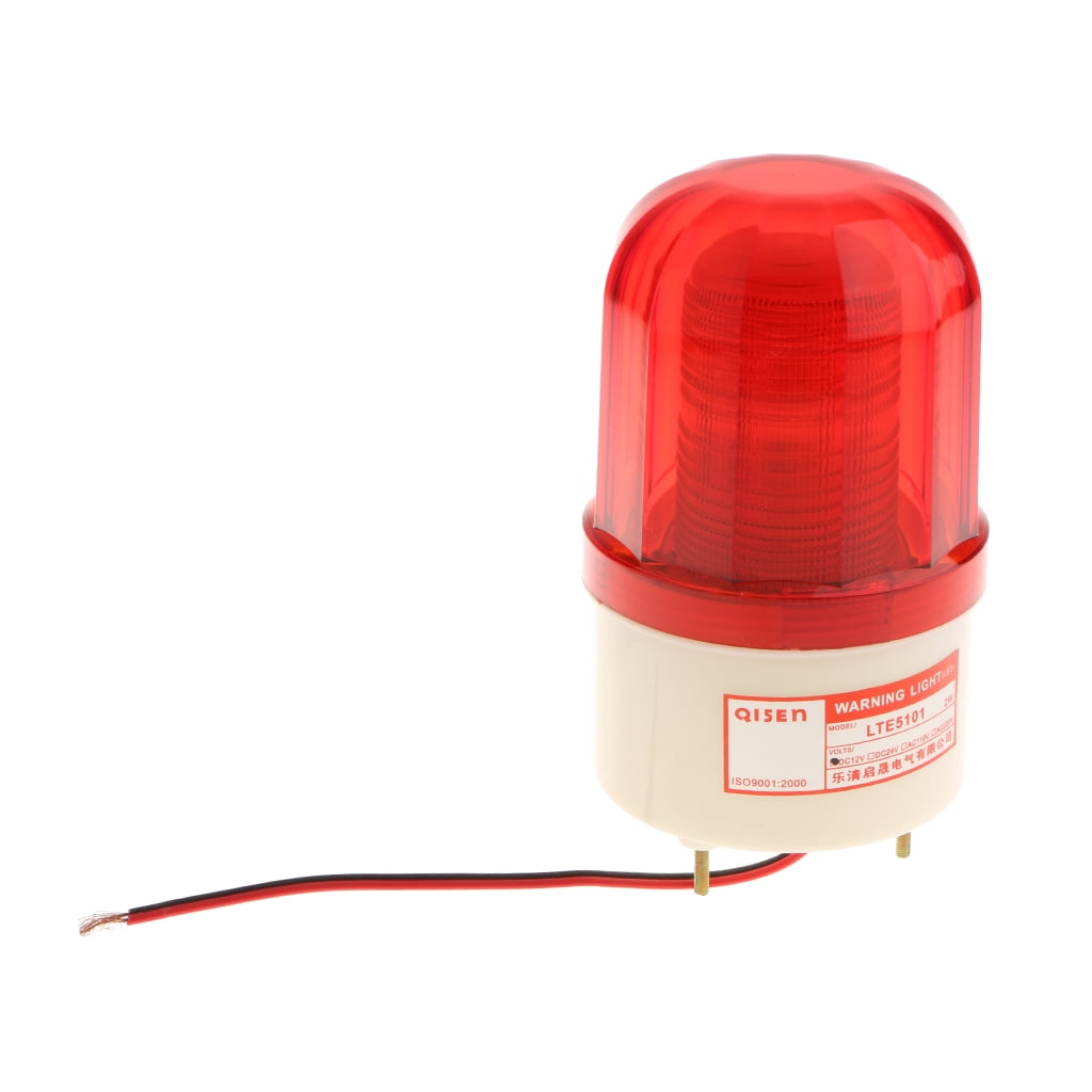 DC 12V LED de seguridad Señal estroboscópica Advertenciuz intermitente ...