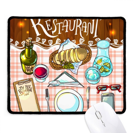 The best restaurant Wine Lemonade Mousepad Stitched Edge Mat Rubber ...