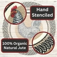 Rustic Farmhouse Braided Kitchen Round Rooster Rugs for Country Style ...