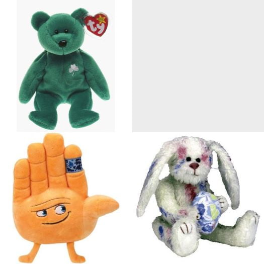 Assorted Ty Beanie Baby 4 Pack Bundle: Ty Beanie Babies Erin The Irish ...