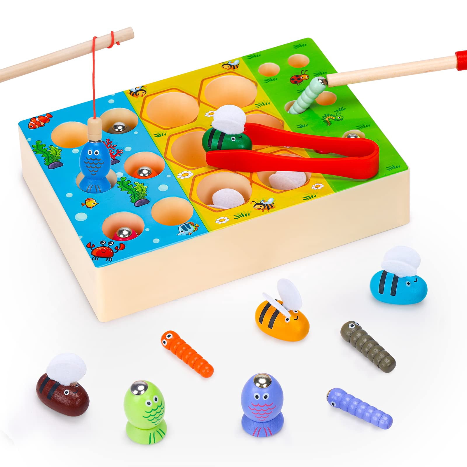 Pearoft Baby Toys Magnetic Fishing Toys Game Set For Kids Living Room Pearoft Baby Toys Magnetic Fishing Toys Game Set For Kids Living Room
