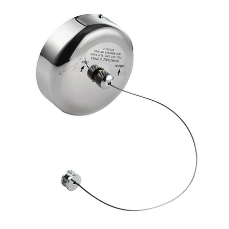 Retractable Steel Clothesline Cloth String Rope Bathroom Drying Rack 2 ...