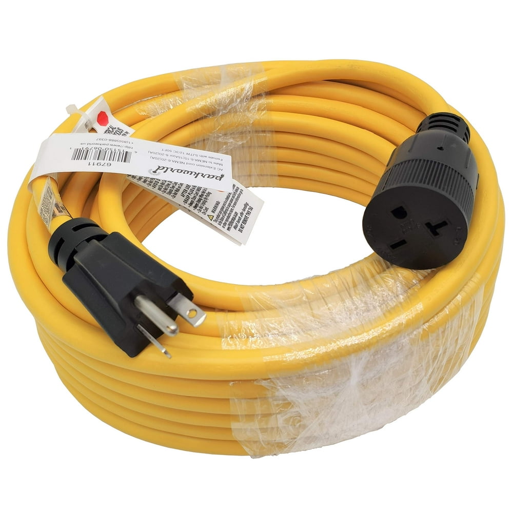 Parkworld 67911 NEMA 6 20 Extension Cord 6 20P To 6 20R T Blade Female parkworld-67911-nema-6-20-extension-cord-6-20p-to-6-20r-t-blade-female