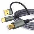 ANXPTIME USB Type C Printer Cable Braided Male to USB B Extender Cord ...