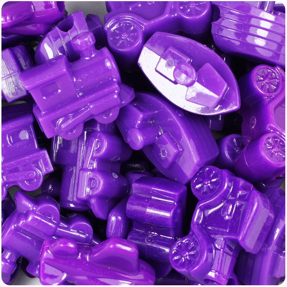 BeadTin Plum Neon Bright Mini Mobile Pony Beads (2oz) - Walmart.com