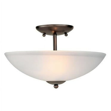 Warehouse of Tiffany Mika Bronze 3-Light Semi-Flush Mount - Walmart.com