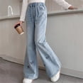 Afdoent Girls Jeans High Waist Flare Leg Jeans For Girls Stretchy Denim ...