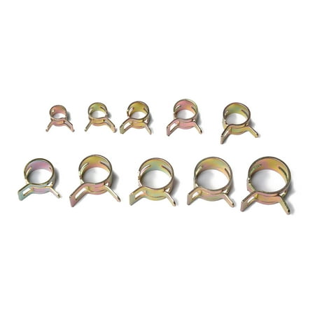 100PCS/Set 6-15mm 10 Size Car Spring Clip Fuel Line Hose Clip Water ...