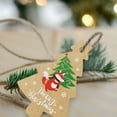 CCOCC 2026 New Christmas Gift Tags 50 Count with Untied String Brown ...