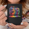 Dripping Paint Boombox OldSchool 80S Hip Hop Street Style Coffee Mugs ...