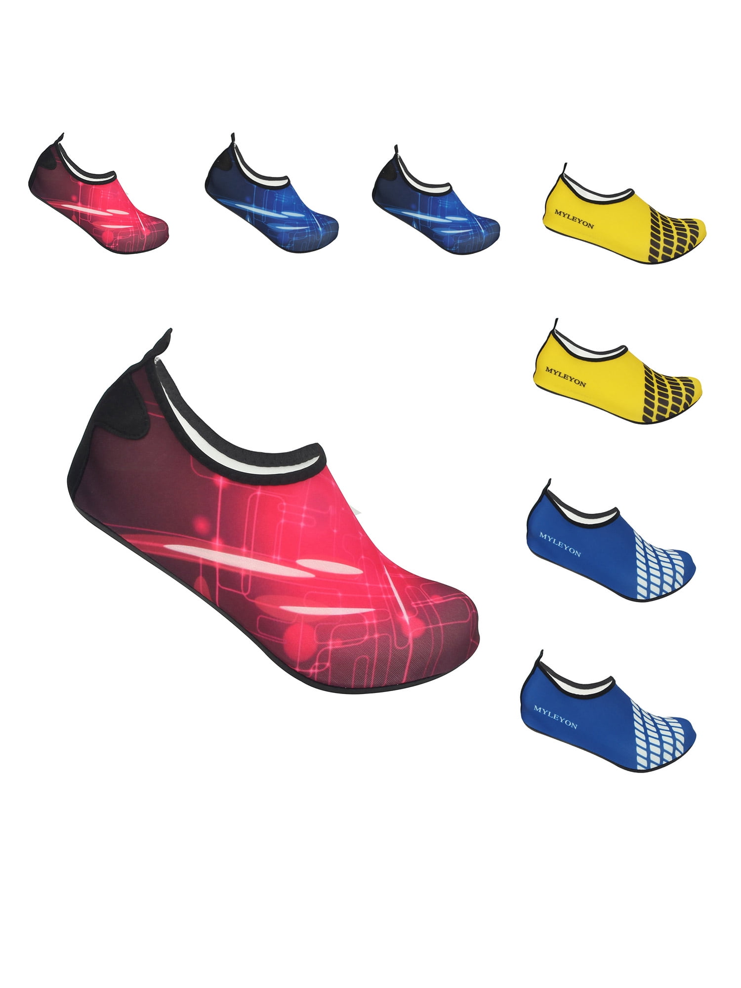 Men Women Printed Quick-Dry Swim Surf Socks Yoga Skin Sports Beach ...