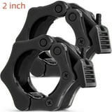 2 inch Olympic Barbell Clips Clamp Barbell Collars Set of 2 Red by ...