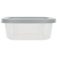 Mainstays Plastic Durable Food Storage Container Set, Gray, 6 Pieces ...