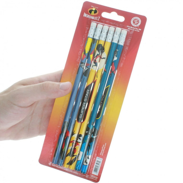 Personalized Super Hero Pencil Disney Pixar Incredibles 2 Personalized