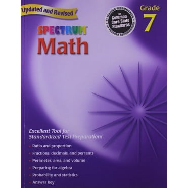 Spectrum: Spectrum Math Workbook, Grade 7 (Paperback) - Walmart.com