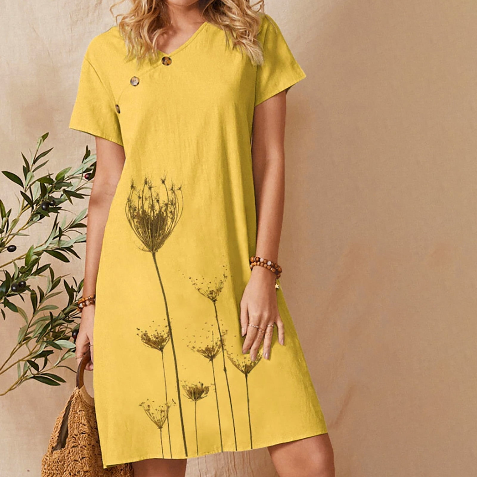 Click here for Unbranded Womens Dress Womens Summer Casual Soild... prices