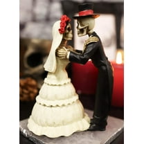 Love Never Dies Wedding Bride And Groom Skeleton Couple In Dancing Pose Figurine - Walmart.com