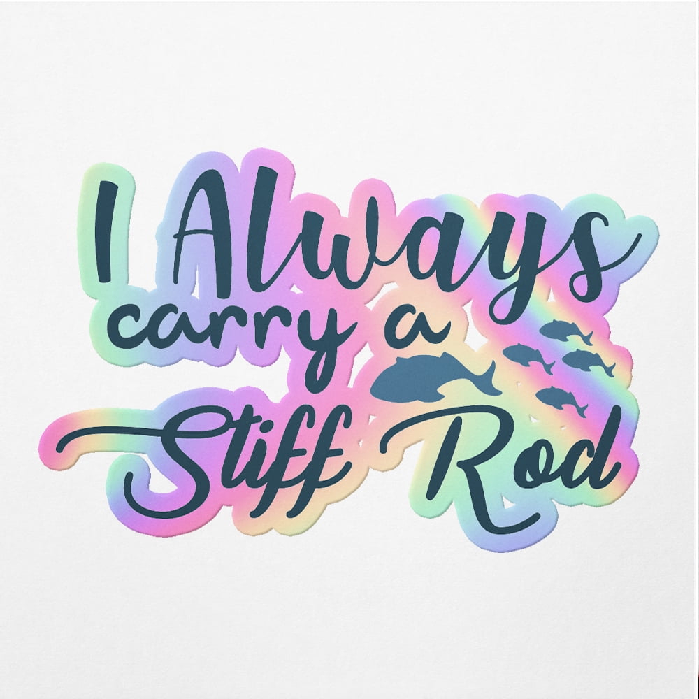 (2 Packs) Transparent Vinyl Stickers Decals Of I Always Carry A Stiff ...