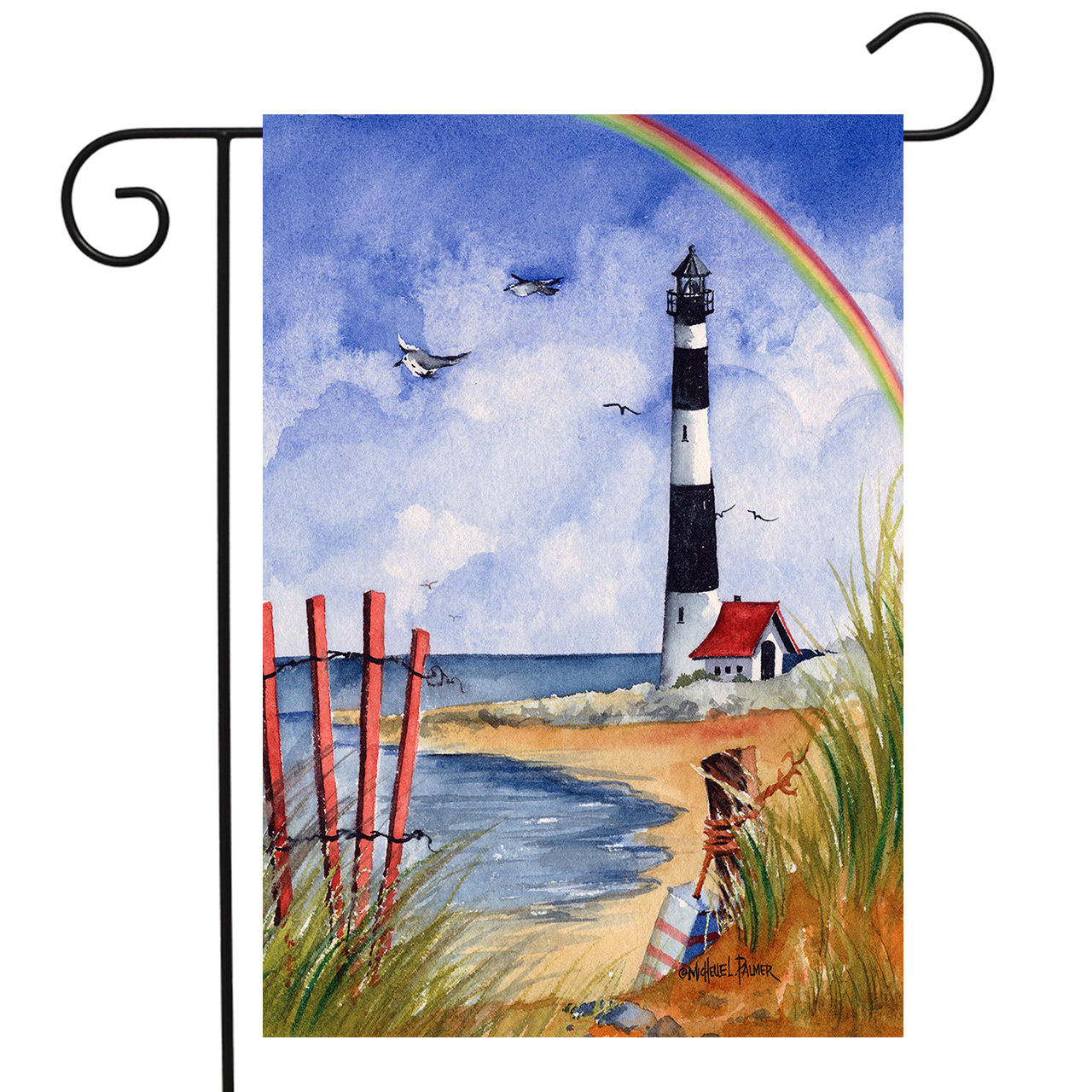 Coastline Summer Garden Flag Nautical Shoreline 12.5" x 18" Briarwood ...