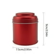 (Silver)50g Small Tea Tins Canister With Airtight Double Lids,Mini Tin ...