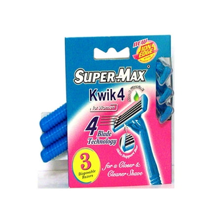 Super Max Kwik4 Razor Blades for Women 4 in 1 Pack - Walmart.ca