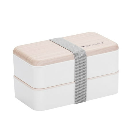 Japanese-style Two-story Lunch Box Plastic Tandem Box Microwave Lunch ...
