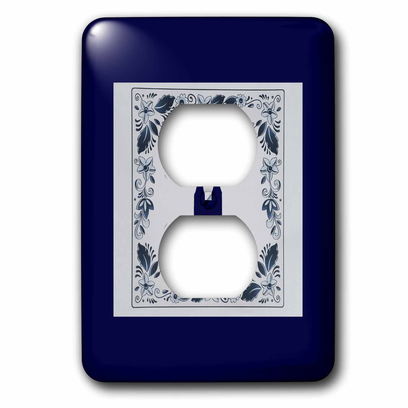 3dRose Delft blue tile city gate - 2 Plug Outlet Cover (lsp_282737_6 ...