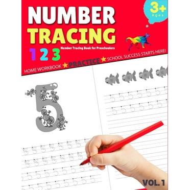 Books for Kids Ages 3-5: Number Tracing Pre-K Workbook : Fun and ...