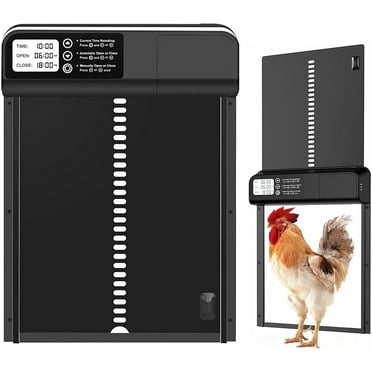 KFFKFF Automatic Chicken Coop Door Auto Chicken Door Opener Timer ...
