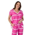 Secret Treasures Women's Plus Size Pajama Set, 2-Piece Short Sleeve Top ...