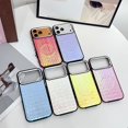 Laser Leaves Pattern Leather Magnetic Phone Case for iPhone, Compatible ...