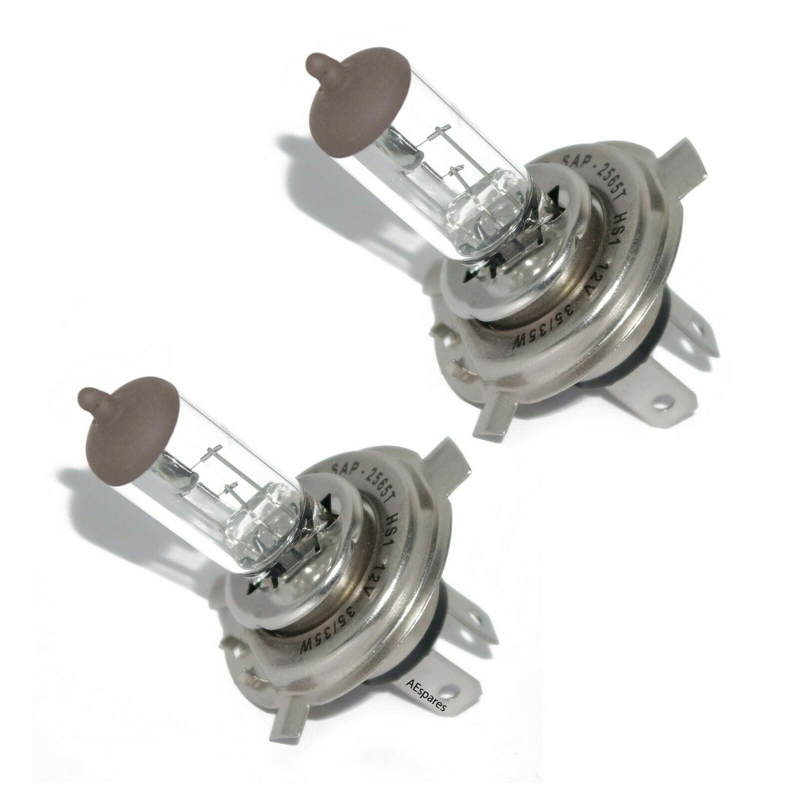 For Royal Enfield 3Pin HS1 PX43T 12 Volt 35/35W Halogen Bulb Set ...