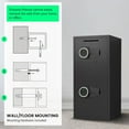 6.5 Cub Large Home safe Fireproof Waterproof, Biometric Safe Box with ...