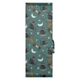 Black Cat Broom Pattern Door Curtain Sheer Privacy Light Filtering ...