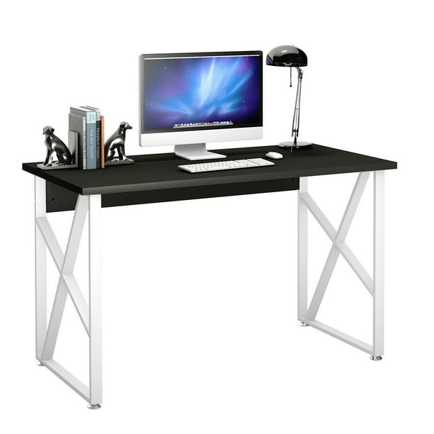 Gymax Computer Desk PC Laptop Table Metal Leg Writing Study Workstation ...