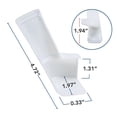 Leisure Coachworks 4 Pack White RV Rain Gutter Spout Extensions 3 1/2 ...