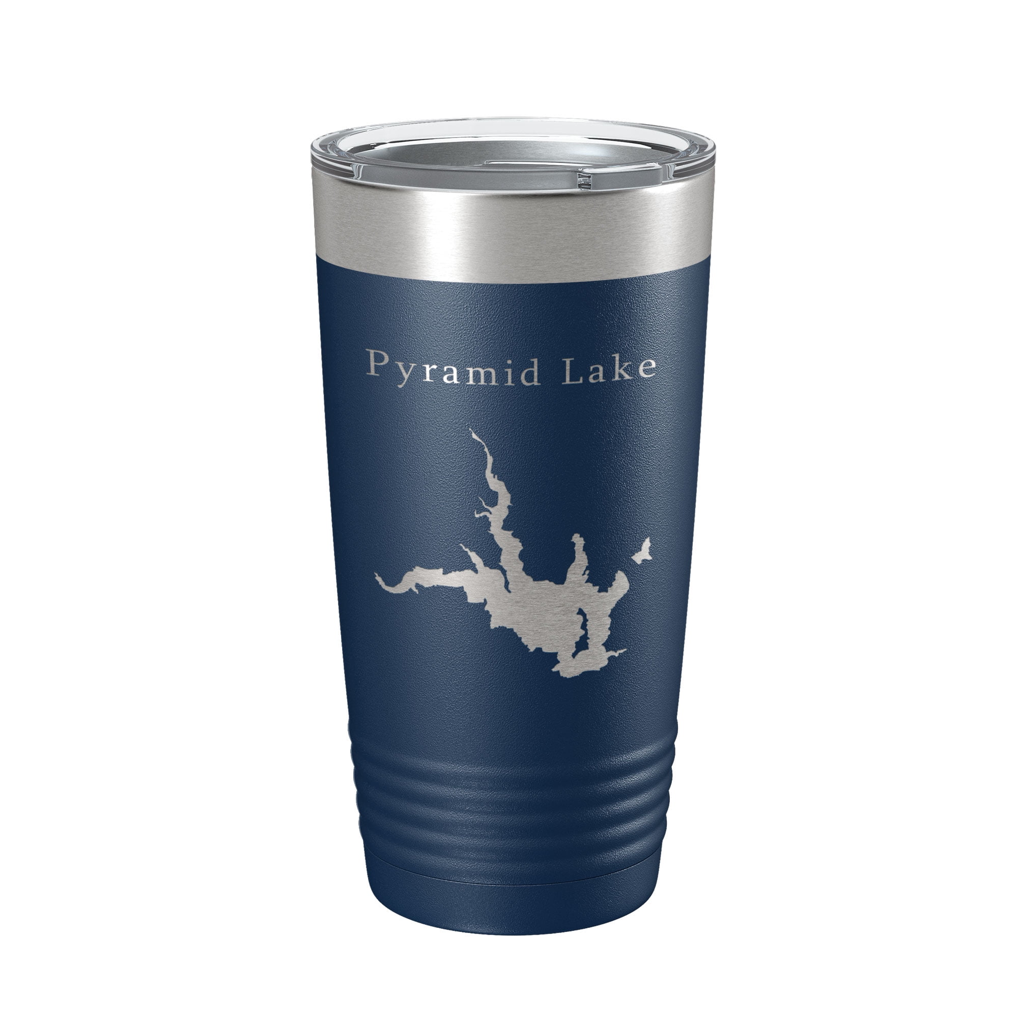 Pyramid Lake Map Tumbler Travel Mug Insulated Laser Engraved Coffee Cup ...