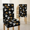 AUQ 2026 New Halloween Stretch Dining Chair Covers Protector Spandex ...